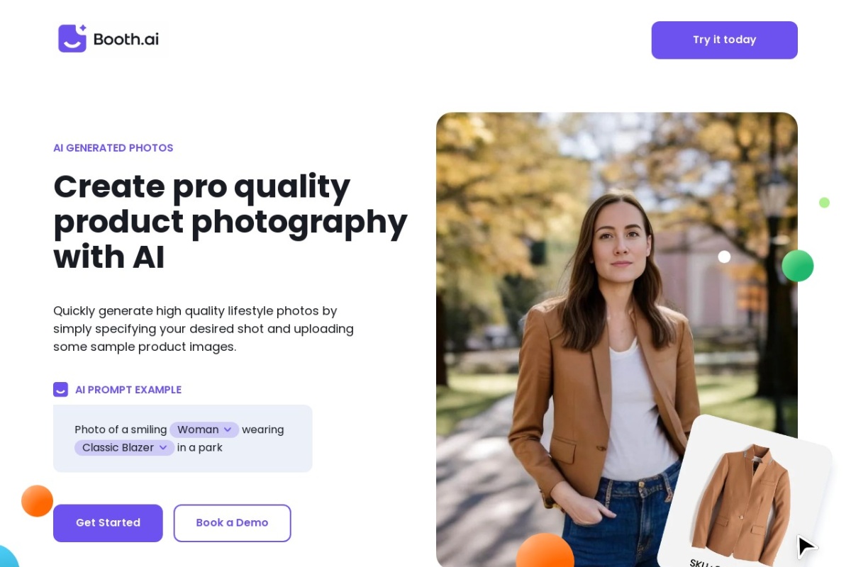 Booth AI - AI-powered product photography. | Jim's AI Tools Directory