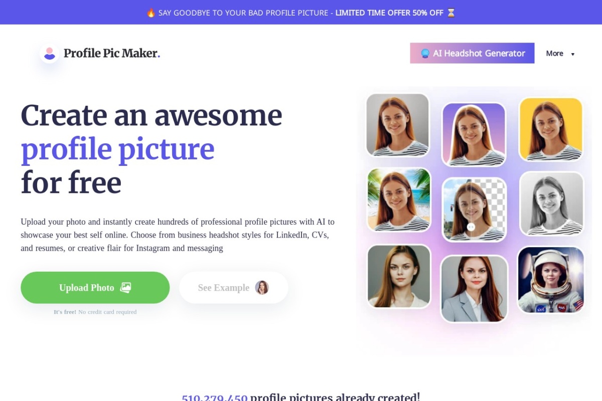 PFP Maker - Creating perfect profile pictures. | Jim's AI Tools Directory
