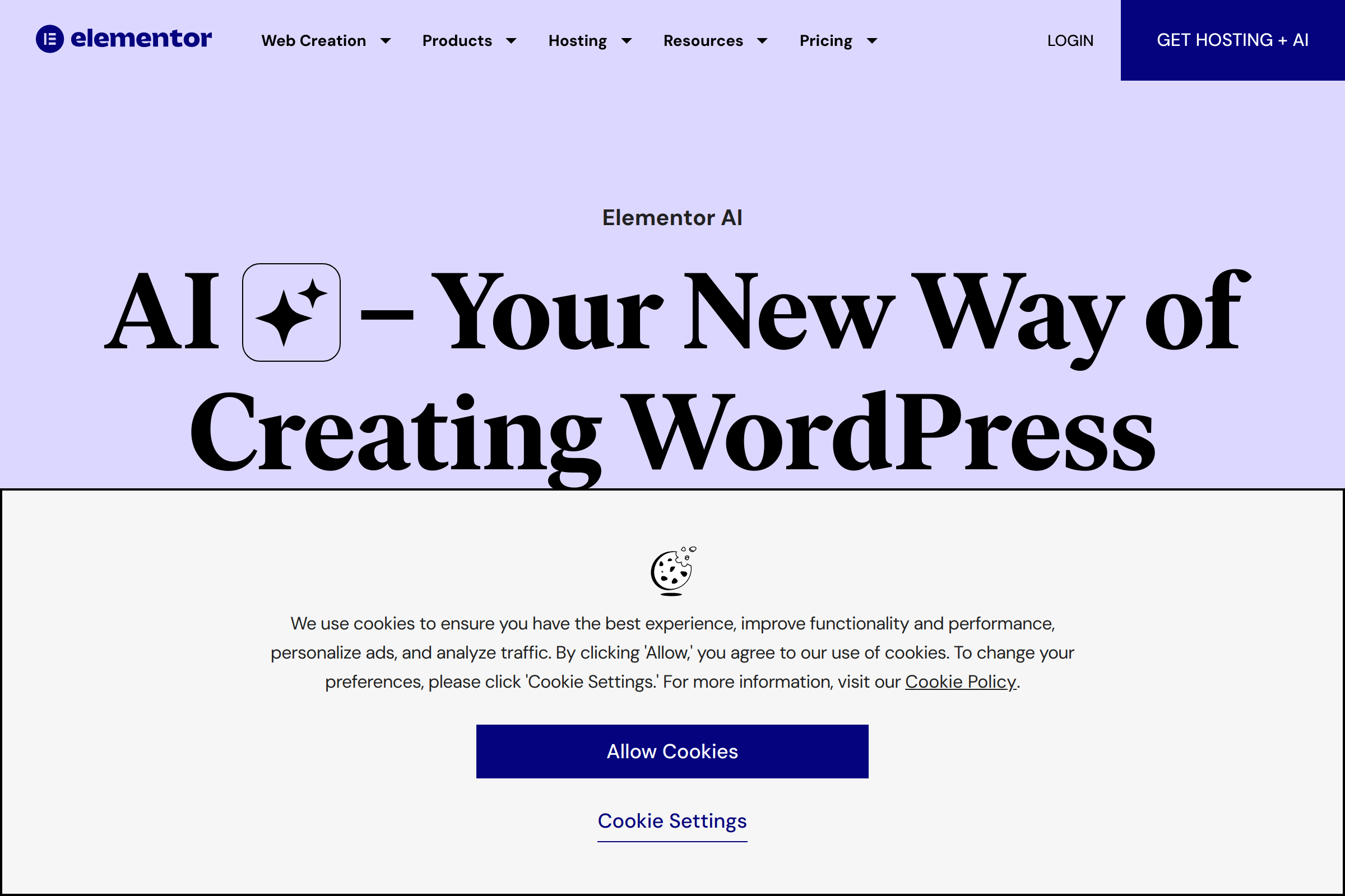 ElementorAI - Elementor's AI suite for WordPress site creation. | Jim's AI Tools Directory