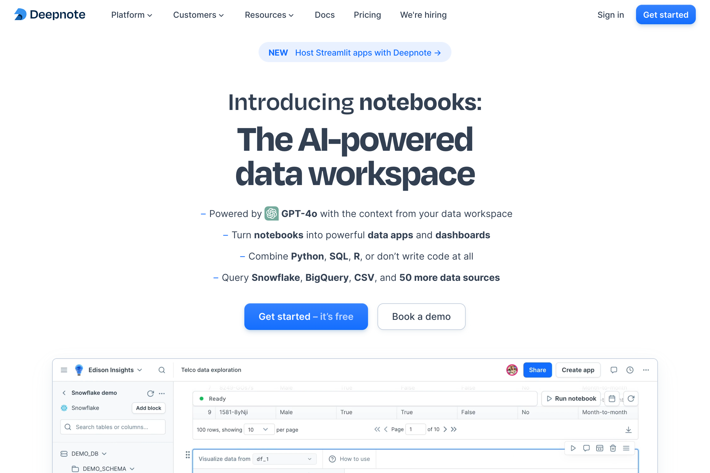 Deepnote - Deepnote is a collaborative, AI-powered cloud platform for ...